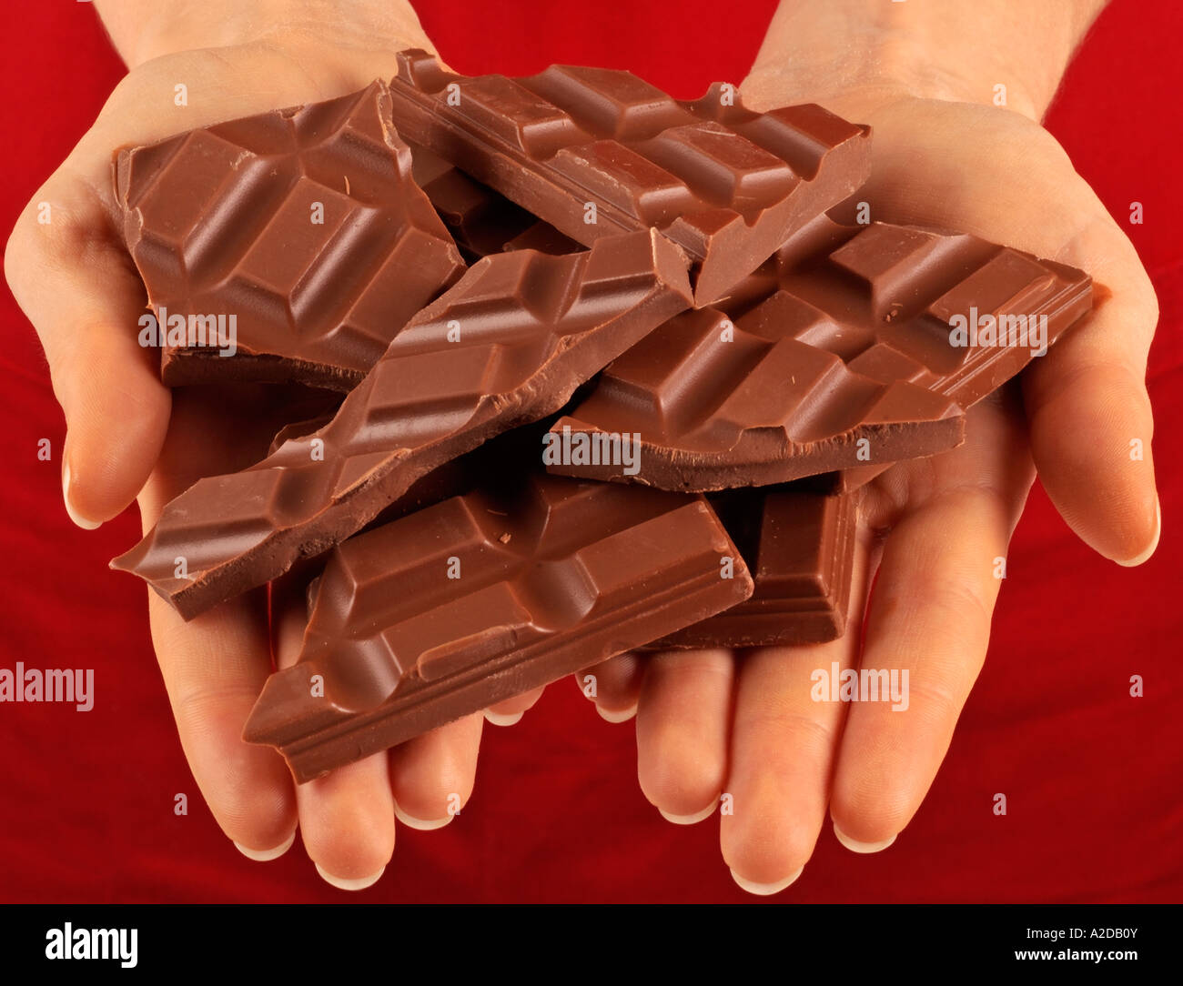 Woman and chocolate hi-res stock photography and images - Alamy