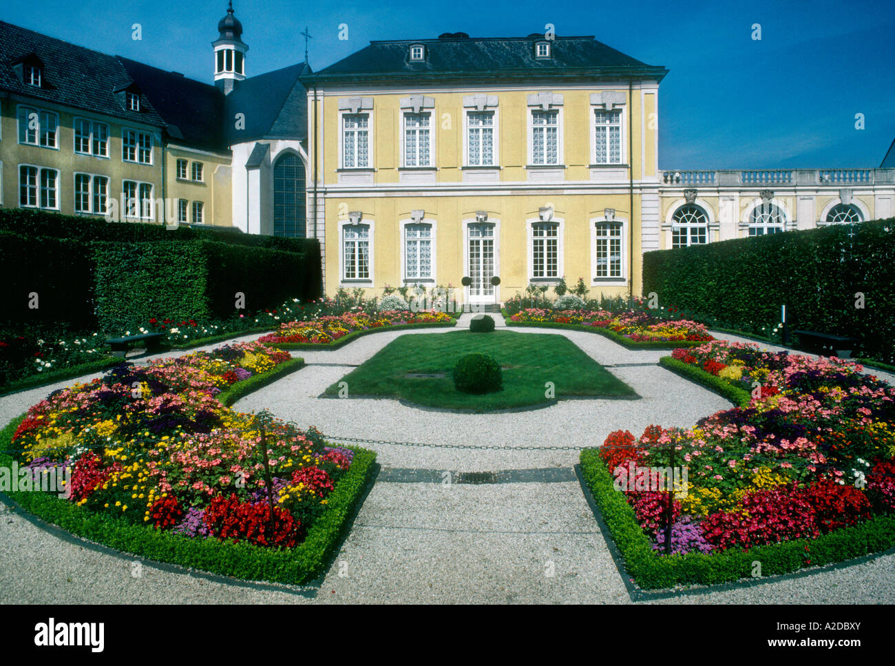 Formal garden beds in Bruhl, Germany Stock Photo - Alamy