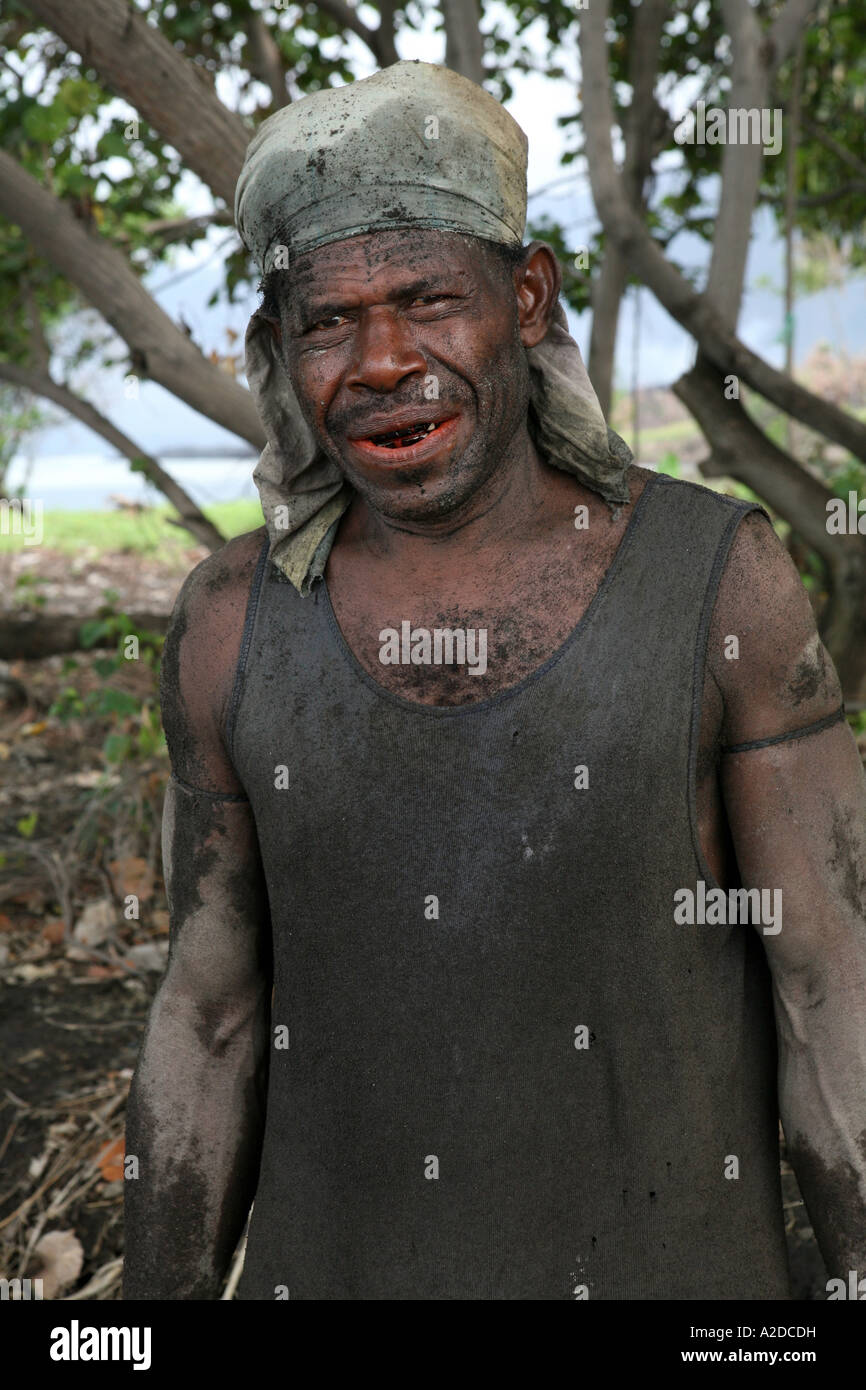 Megapode egg collector from Matupit Island, Rabaul, East New Britain ...