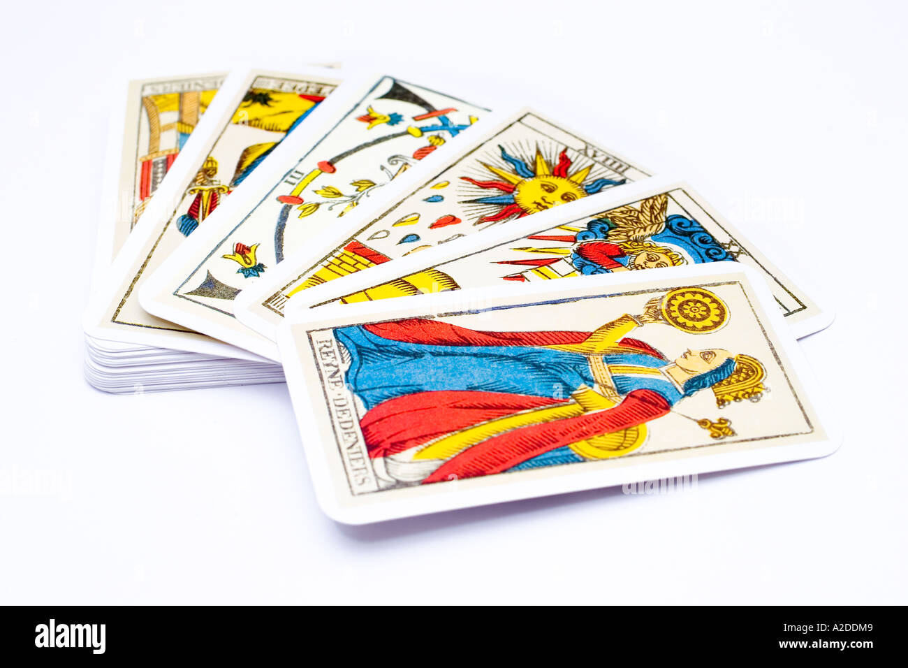 Deck of tarrot cards Stock Photo - Alamy