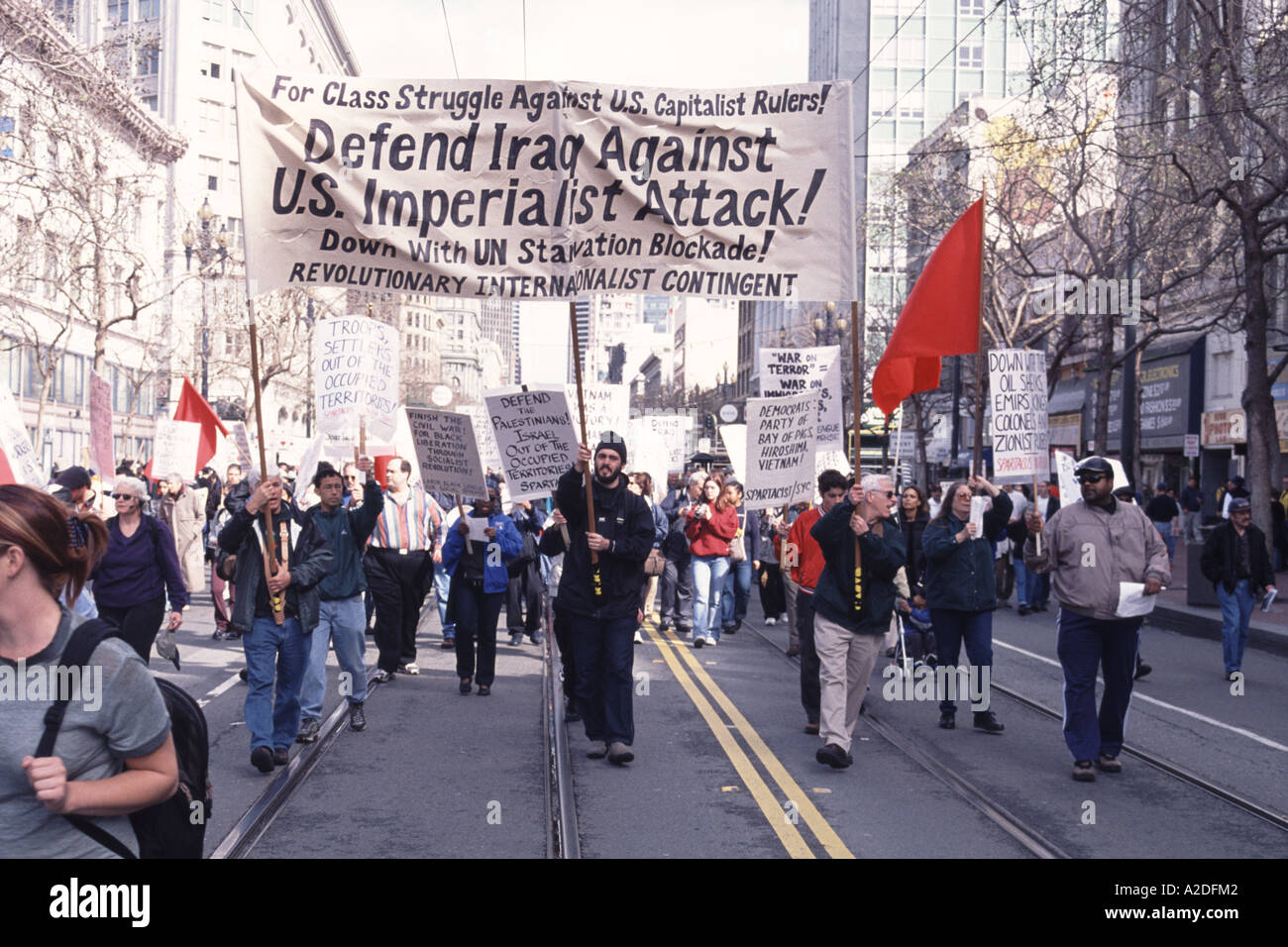 Iraq war protest san francisco hi-res stock photography and images - Alamy