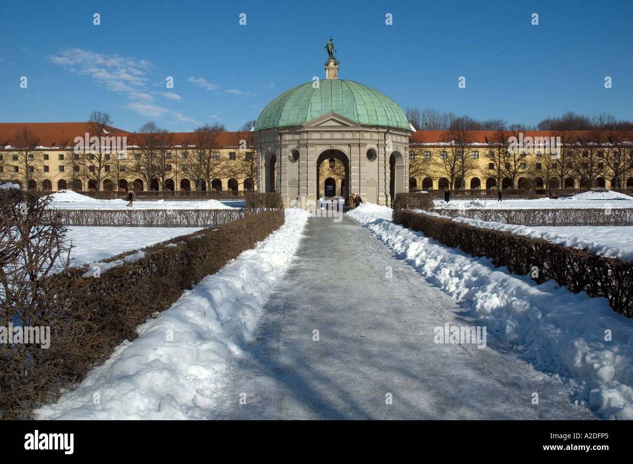 Octagonal temple, Hofgarten, Courtgarden, royal garden, Munich, Bavaria ...