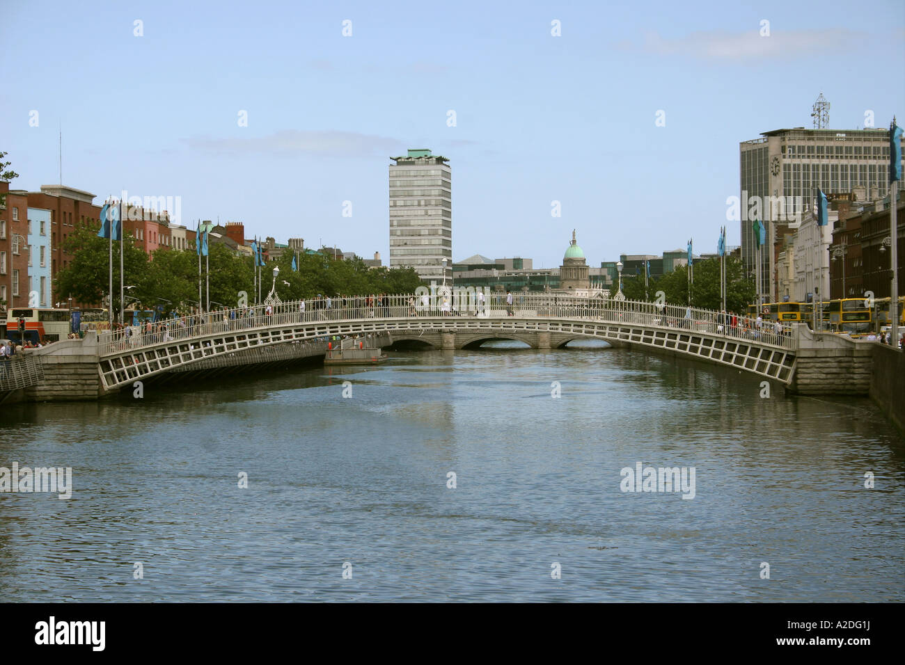 Millenium bridge Dublin Ireland Stock Photo - Alamy