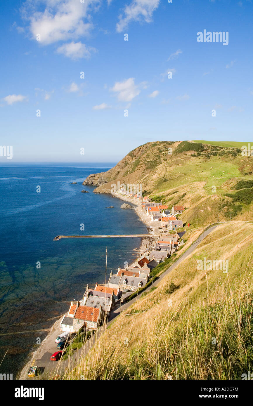 The quaint former fishing village of Crovie (pronounced "Crivvie") on ...
