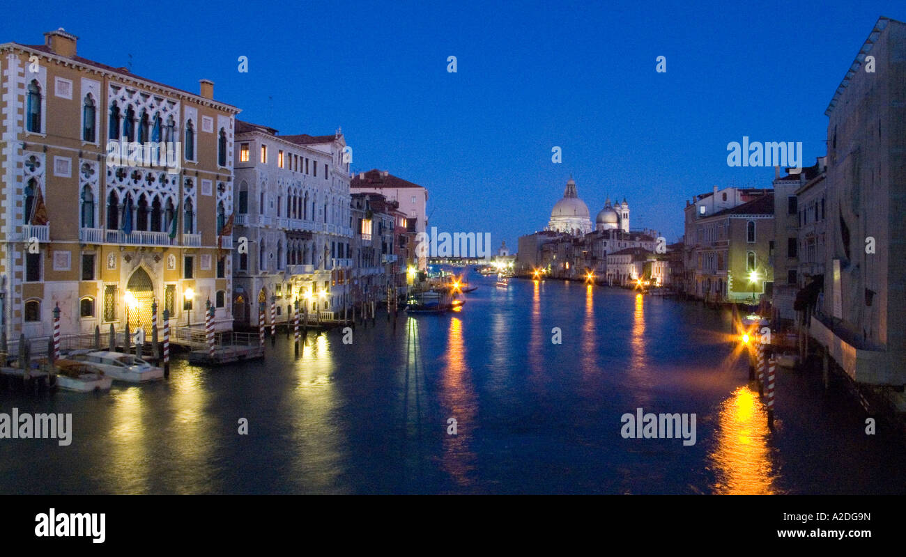 The grand canal in Venice at dusk in December Stock Photo - Alamy