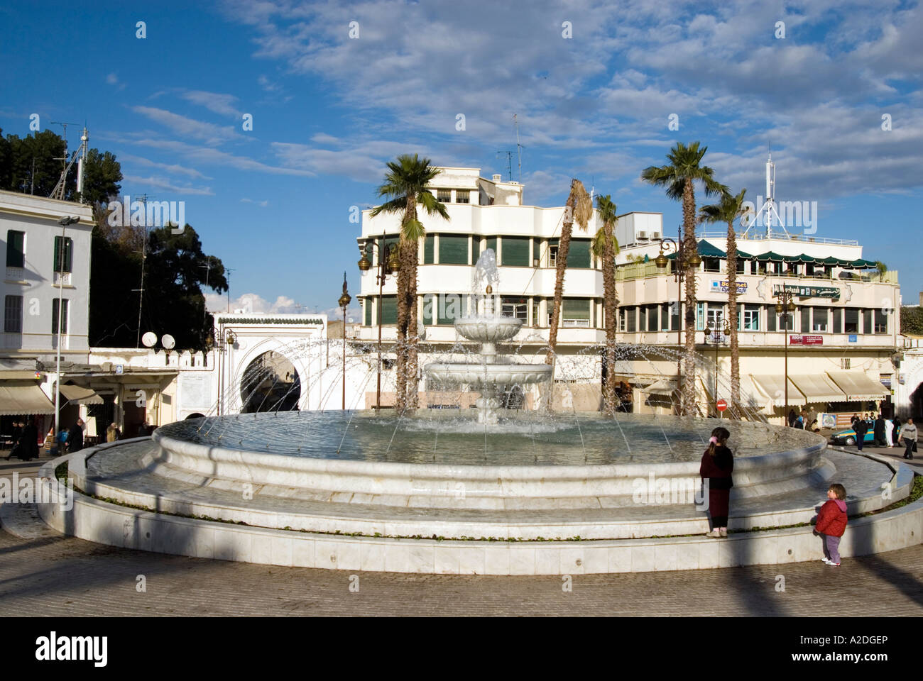 Fountain in the Grand Socco Tangier Morocco Stock Photo - Alamy
