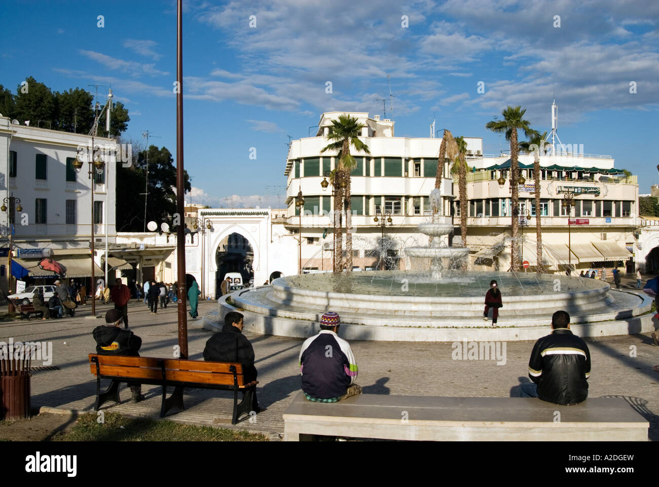 Fountain in the Grand Socco Tangier Morocco Stock Photo - Alamy