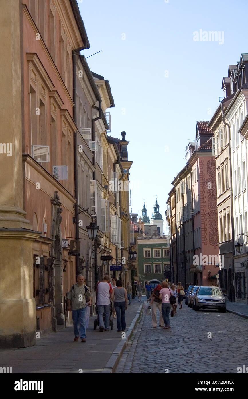 Busy street Warsaw Poland Europe Stock Photo - Alamy