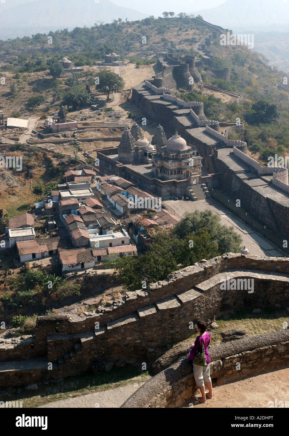 Hilltop fort of Kumbalgarh Rajasthan India Stock Photo - Alamy