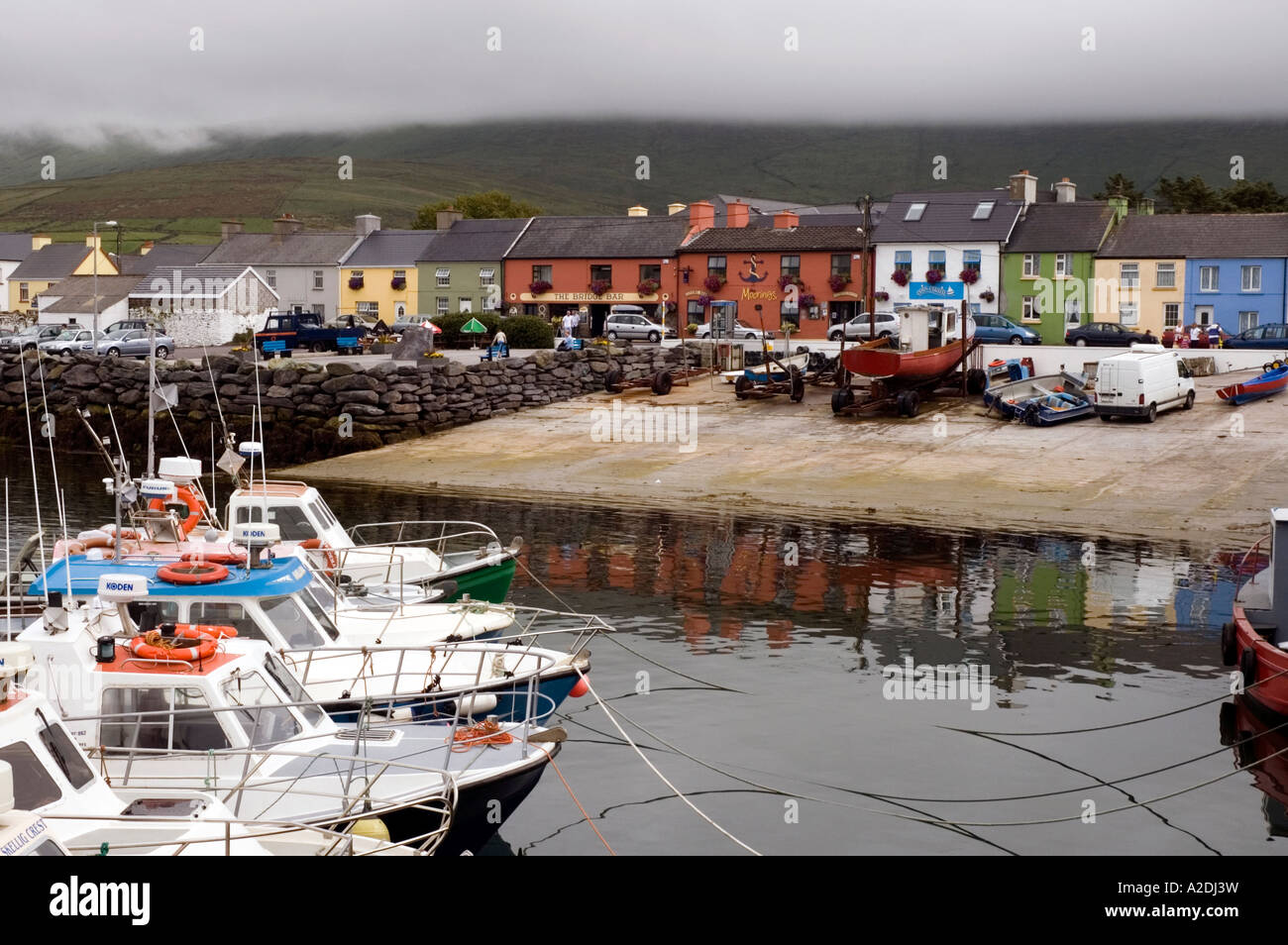 Portmagee Village and Harbour, Co. Kerry, Ireland Stock Photo - Alamy
