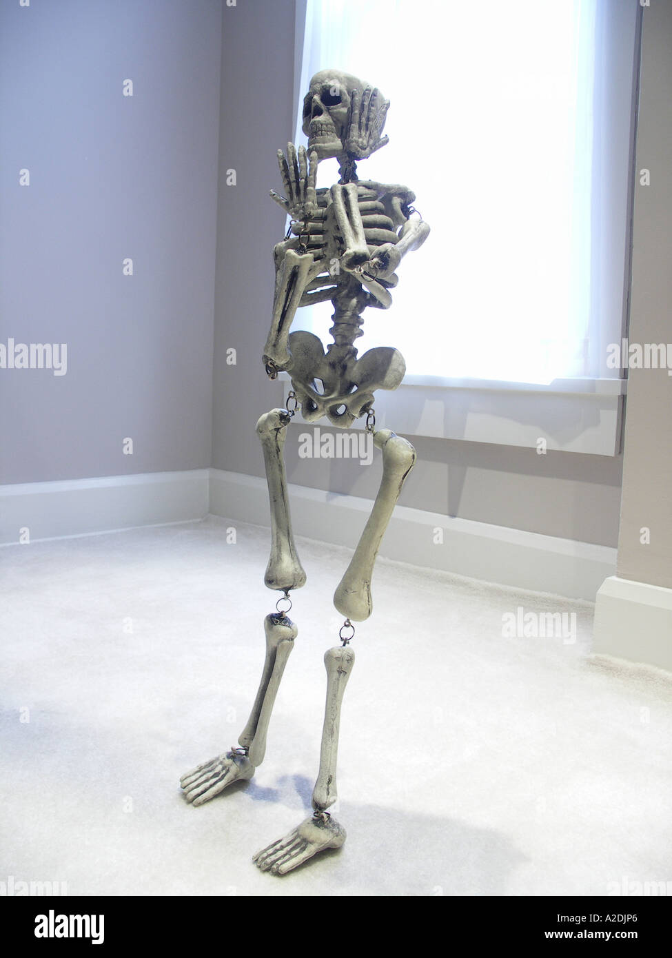 Skeleton Expressing Himself Stock Photo - Alamy