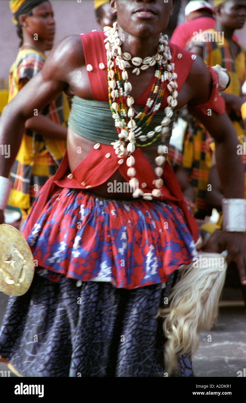 Female African Voodoo dancer, Cotonou, West Africa Stock Photo - Alamy