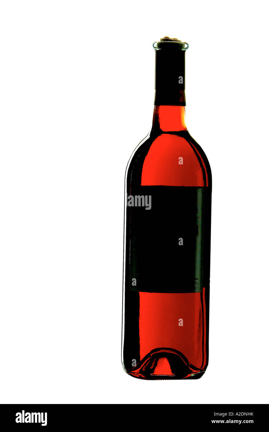 Wine bottle back label Cut Out Stock Images & Pictures - Alamy