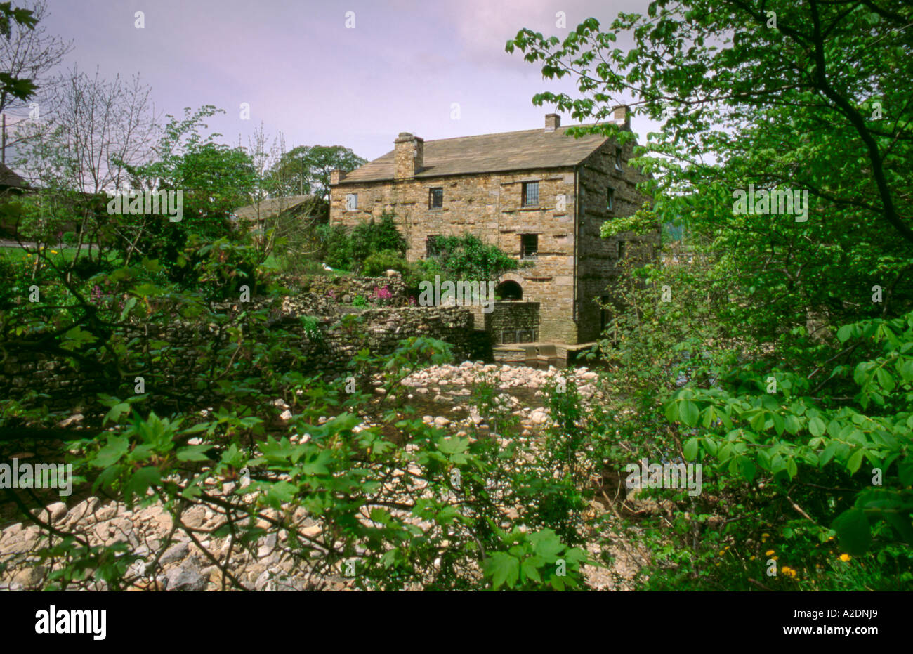 Converted old water mill, Bainbridge, Wensleydale, Yorkshire Dales ...