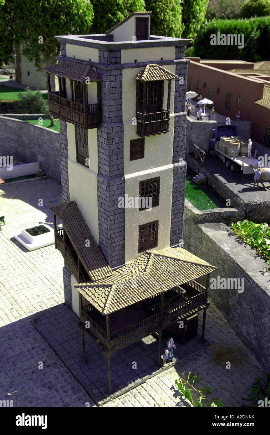 small building model pueblo chico canary islands islas canarias african ...