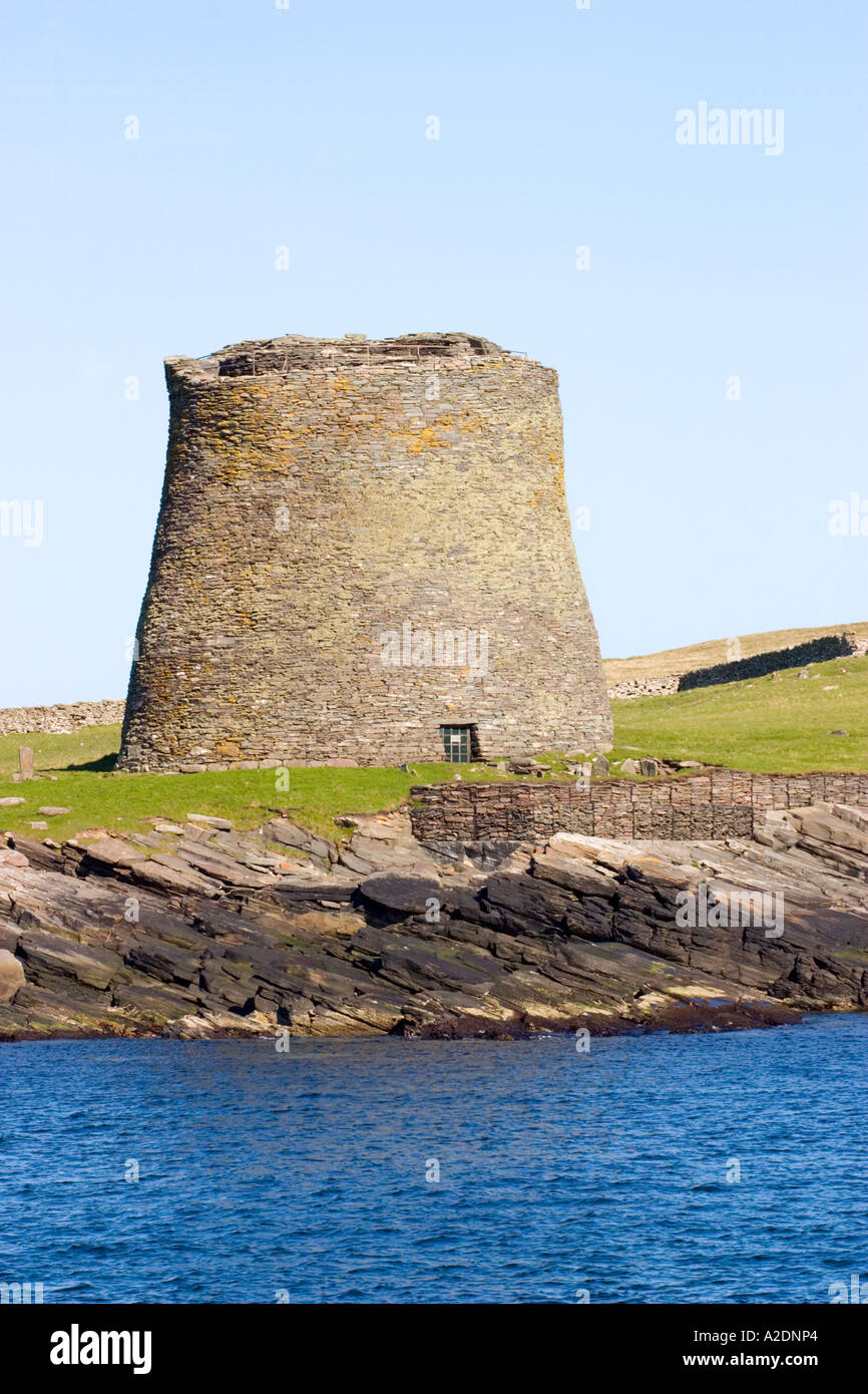 Mousa Broch in Shetland Stock Photo - Alamy