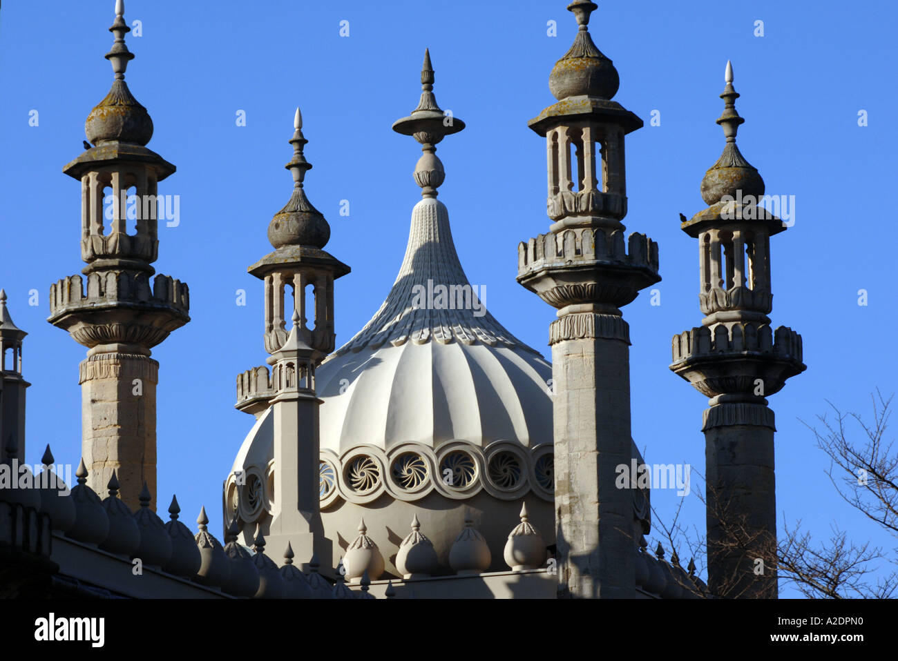 The domes and minarets of the Prince Regents Palace The Royal Pavilion ...