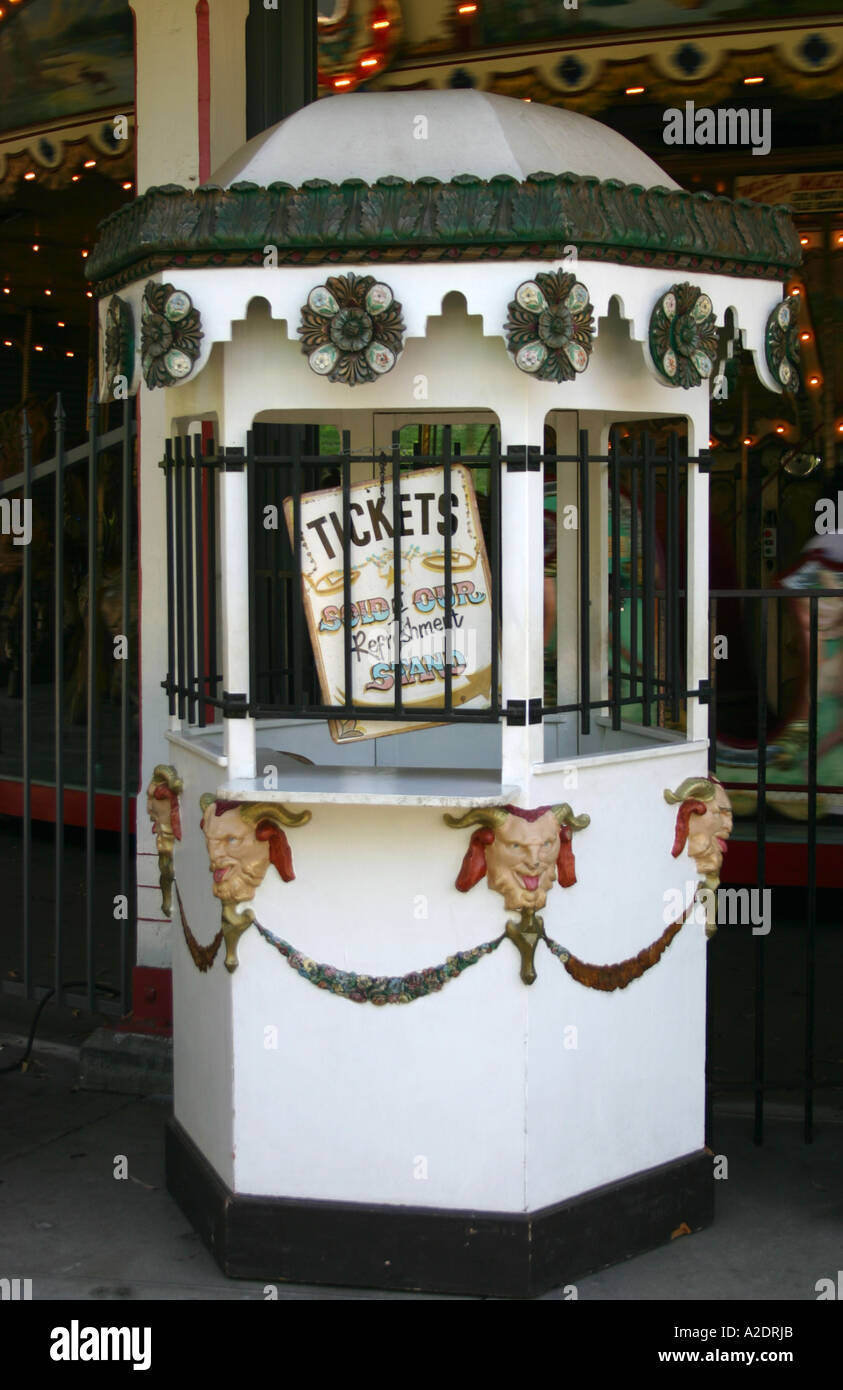 Ticket booth at the Griffith Park Merry Go Round Stock Photo - Alamy