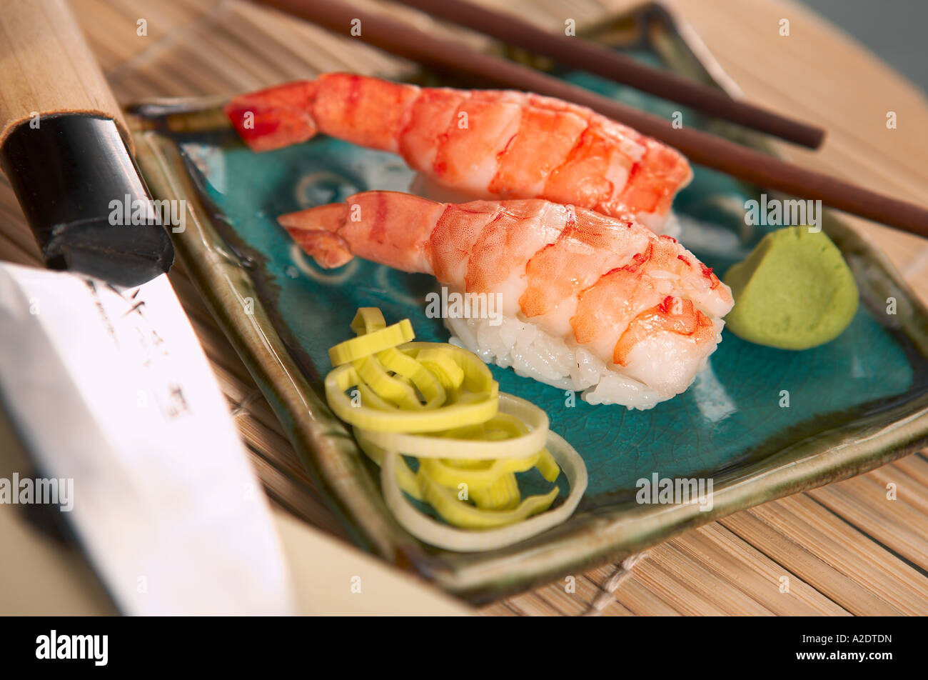 Nigiri sushi with prawns hi-res stock photography and images - Alamy