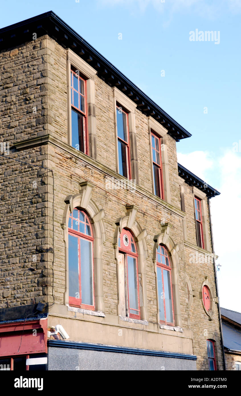 Derelict former Abersychan Cooperative building Torfaen Gwent South ...