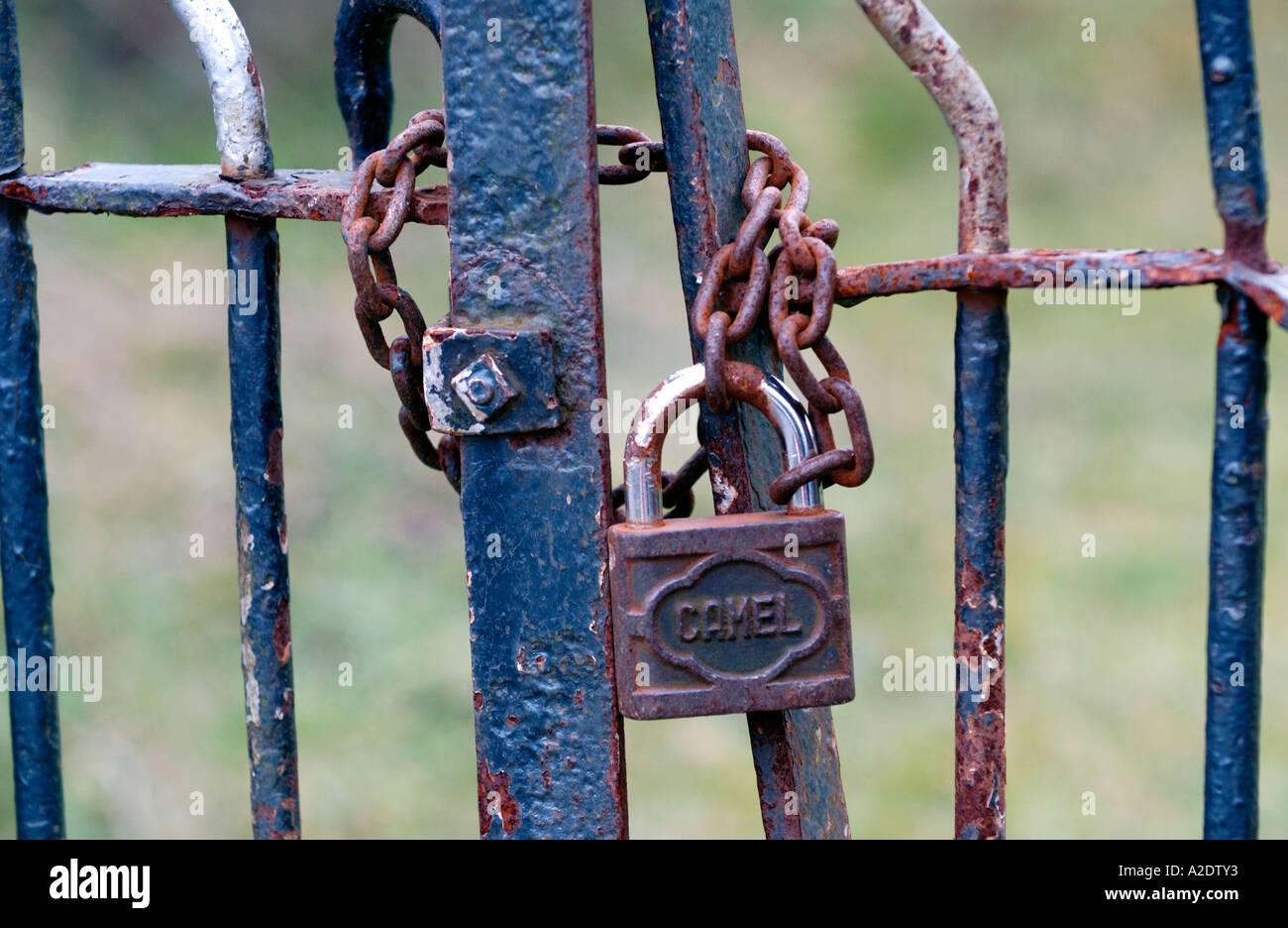 Padlocked Gates High Resolution Stock Photography and Images - Alamy