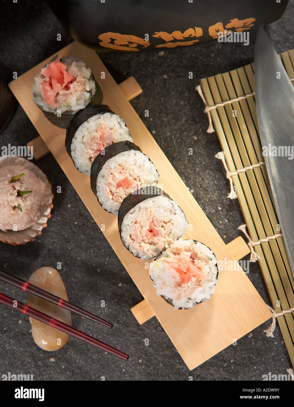 maki with tuna paste Stock Photo - Alamy