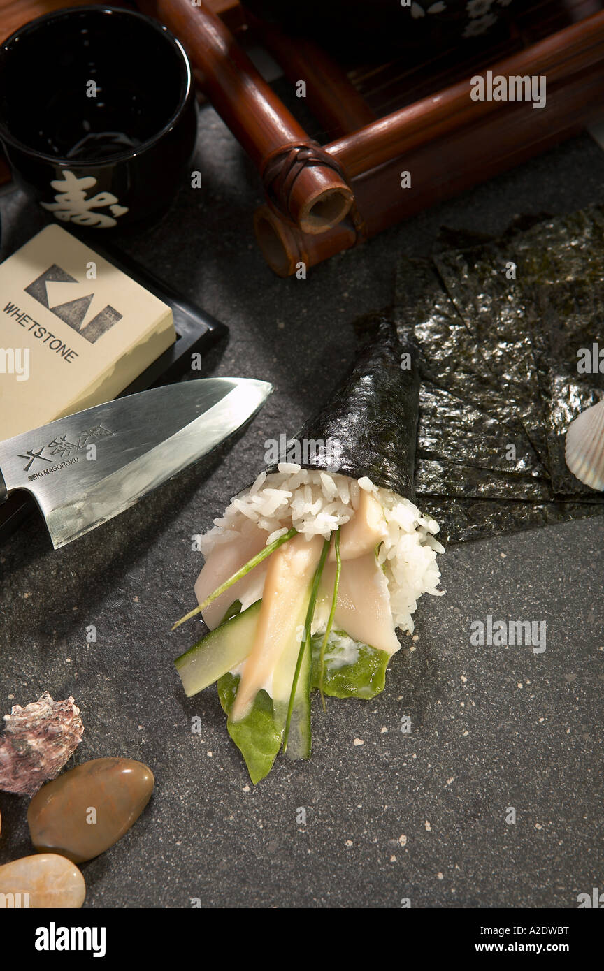 cone with oil fish Stock Photo - Alamy