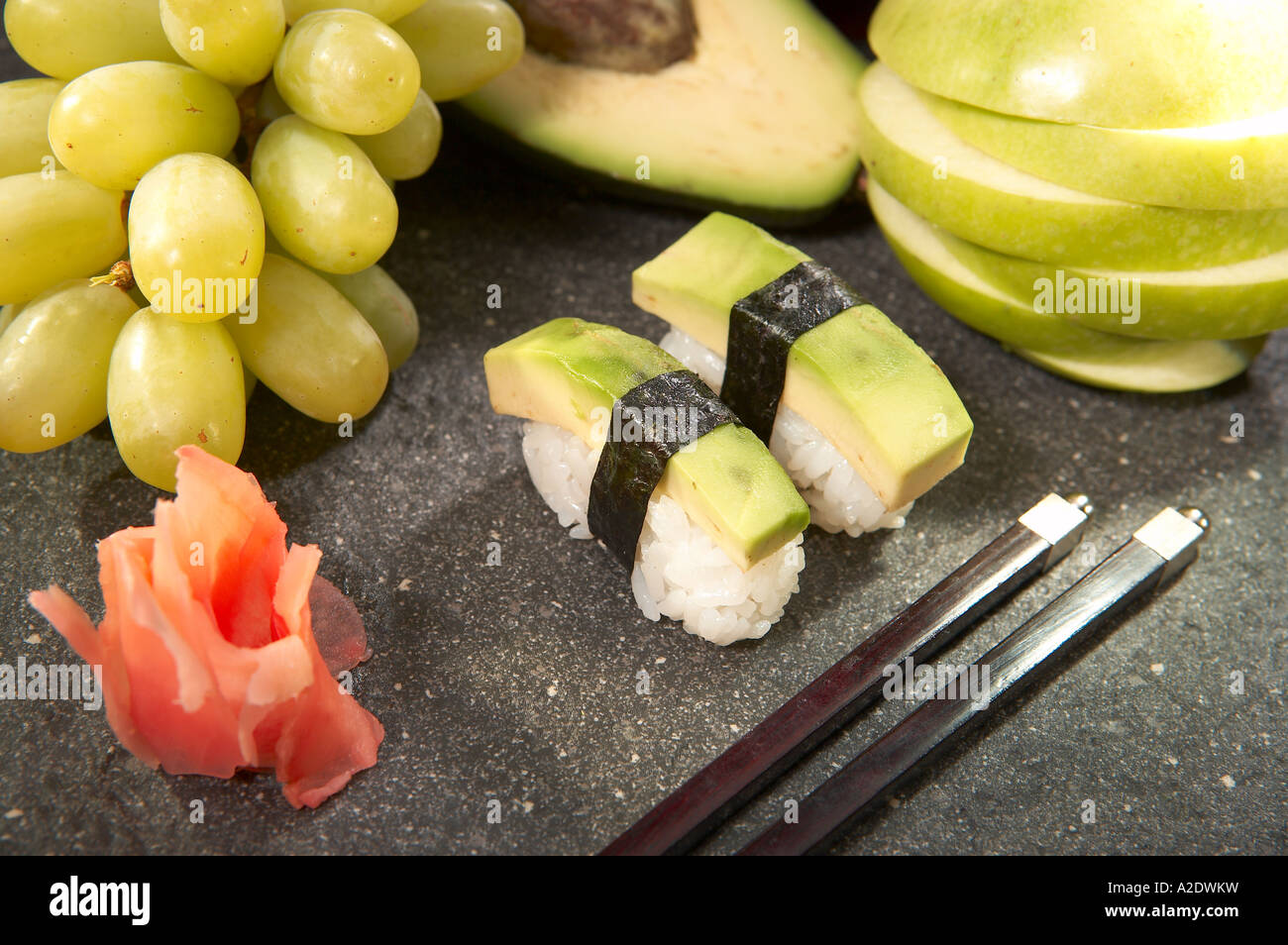 nigiri with avocado Stock Photo - Alamy