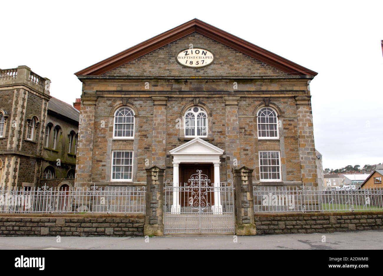 Welsh Chapel Facade Exterior Heritage High Resolution Stock Photography ...