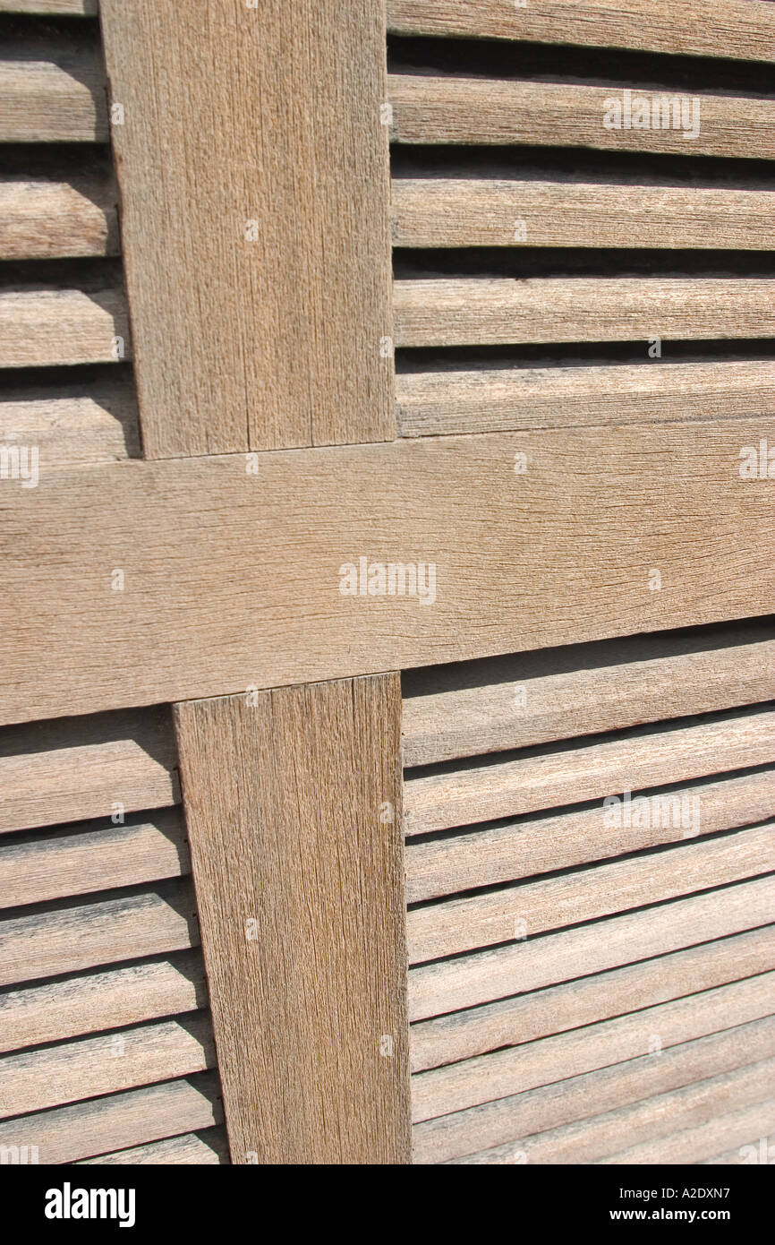 Slats on a louvre door Stock Photo - Alamy
