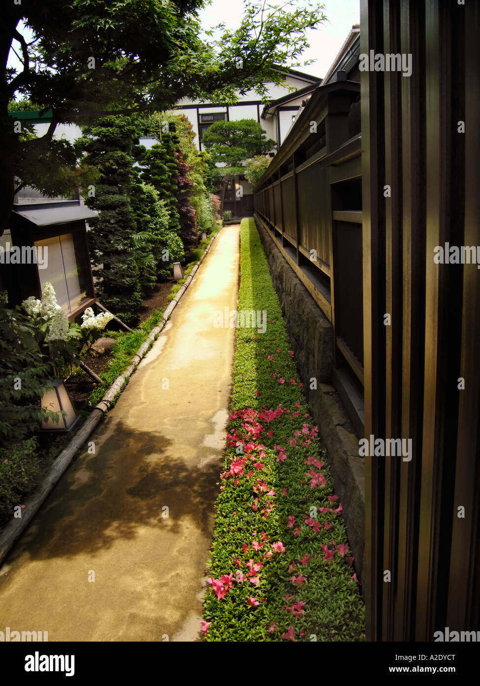 Walkway to Restaurant in Kamakura Japan Stock Photo - Alamy