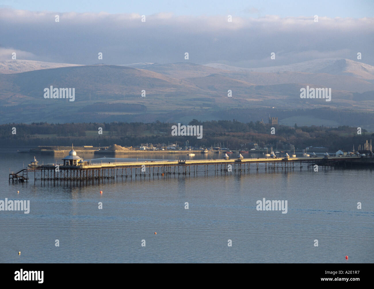 Llandegfan ISLE OF ANGLESEY NORTH WALES UK January Looking across the ...