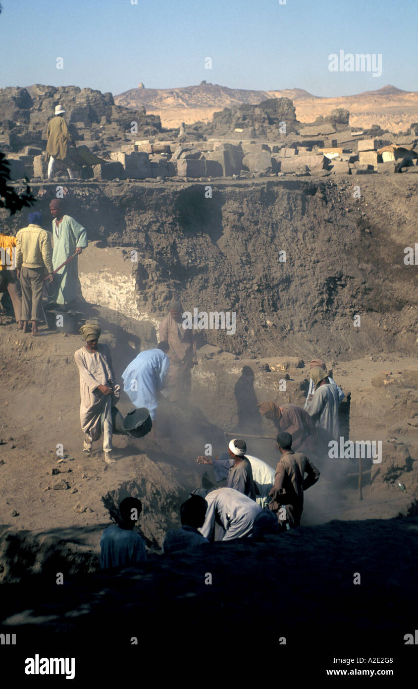 AF, Egypt, Aswan, Elephantine Island excavations Stock Photo - Alamy