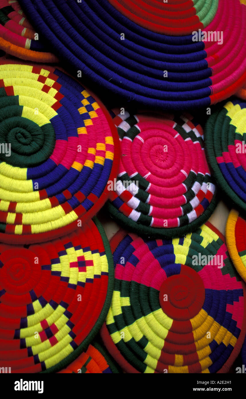 AF, Egypt, Upper Egypt, Aswan. Aswan souk (market), Nubian knit crafts ...