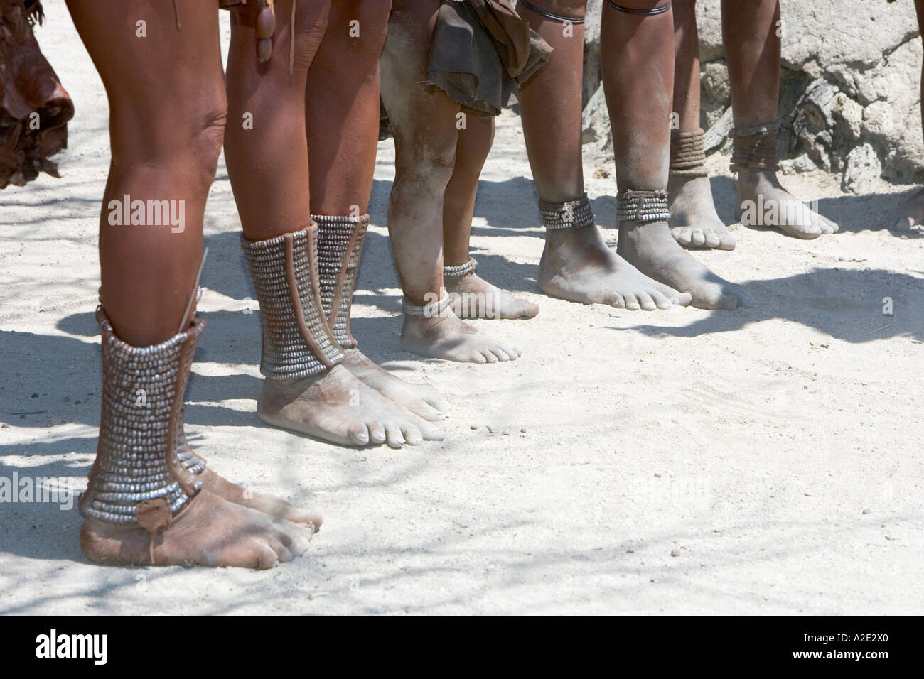 Namibia, Africa: Dancing Feet of Himba Tribe Stock Photo - Alamy