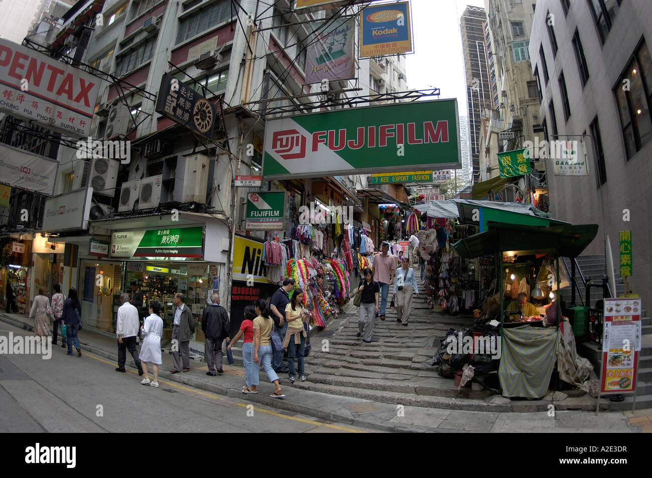 Hong Kong Soho Street Scene Stock Photo - Alamy