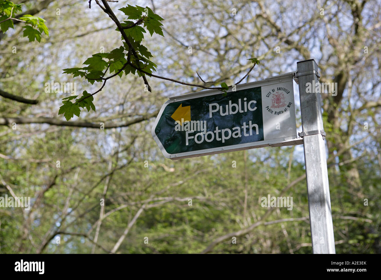 Public Footpath Sign Stock Photo - Alamy