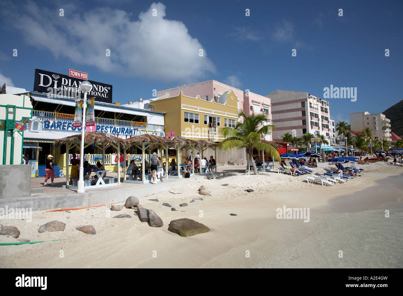 Philipsburg st maarten boardwalk hi-res stock photography and images ...