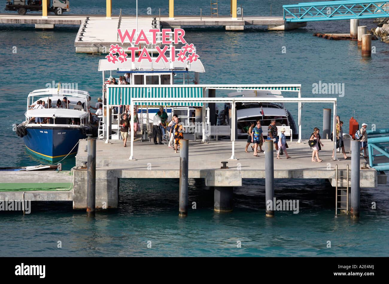 the water taxi terminal Philipsburg St Maarten caribbean west indies ...