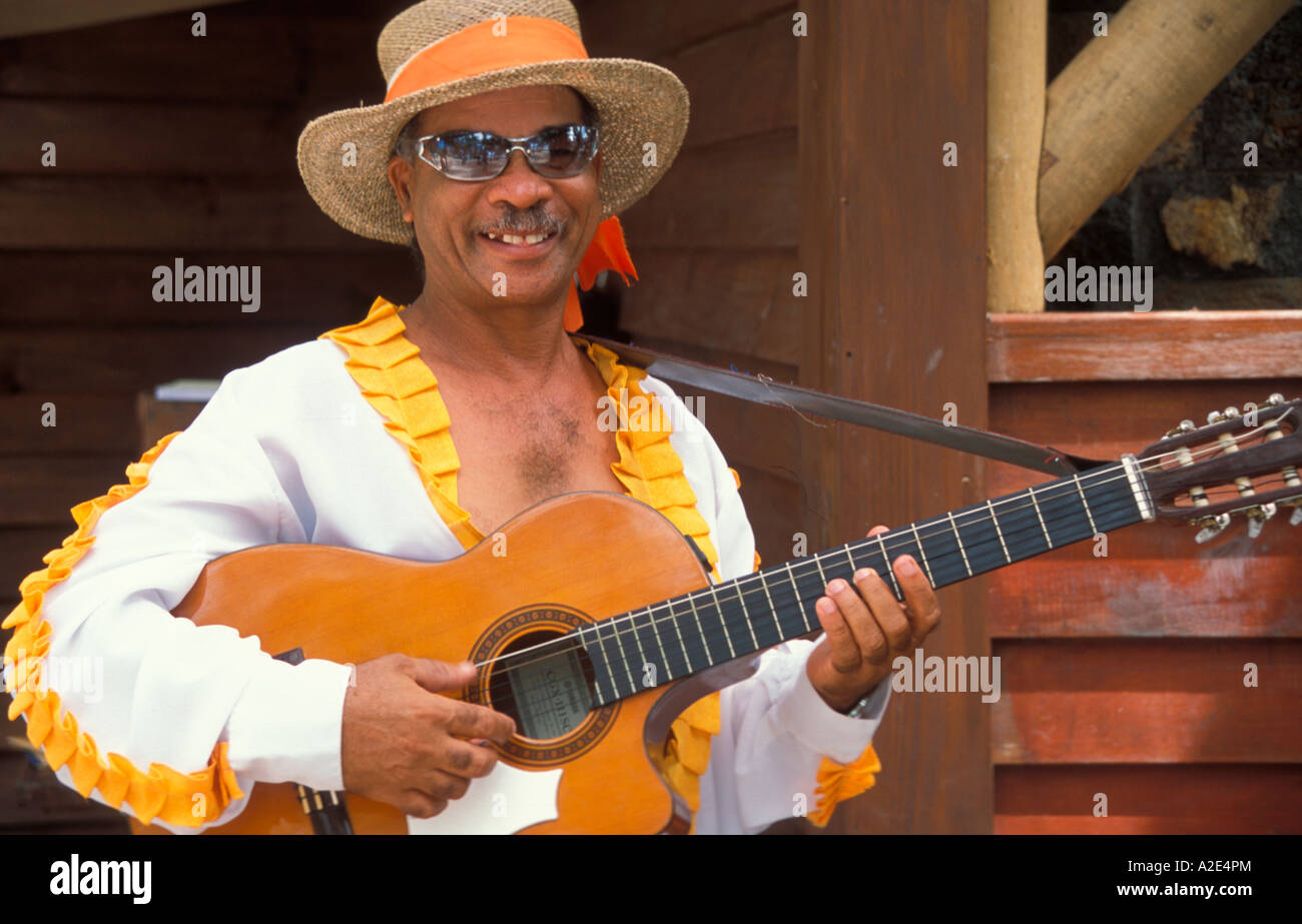 Musician playing Sega Songs Mauritius Stock Photo - Alamy