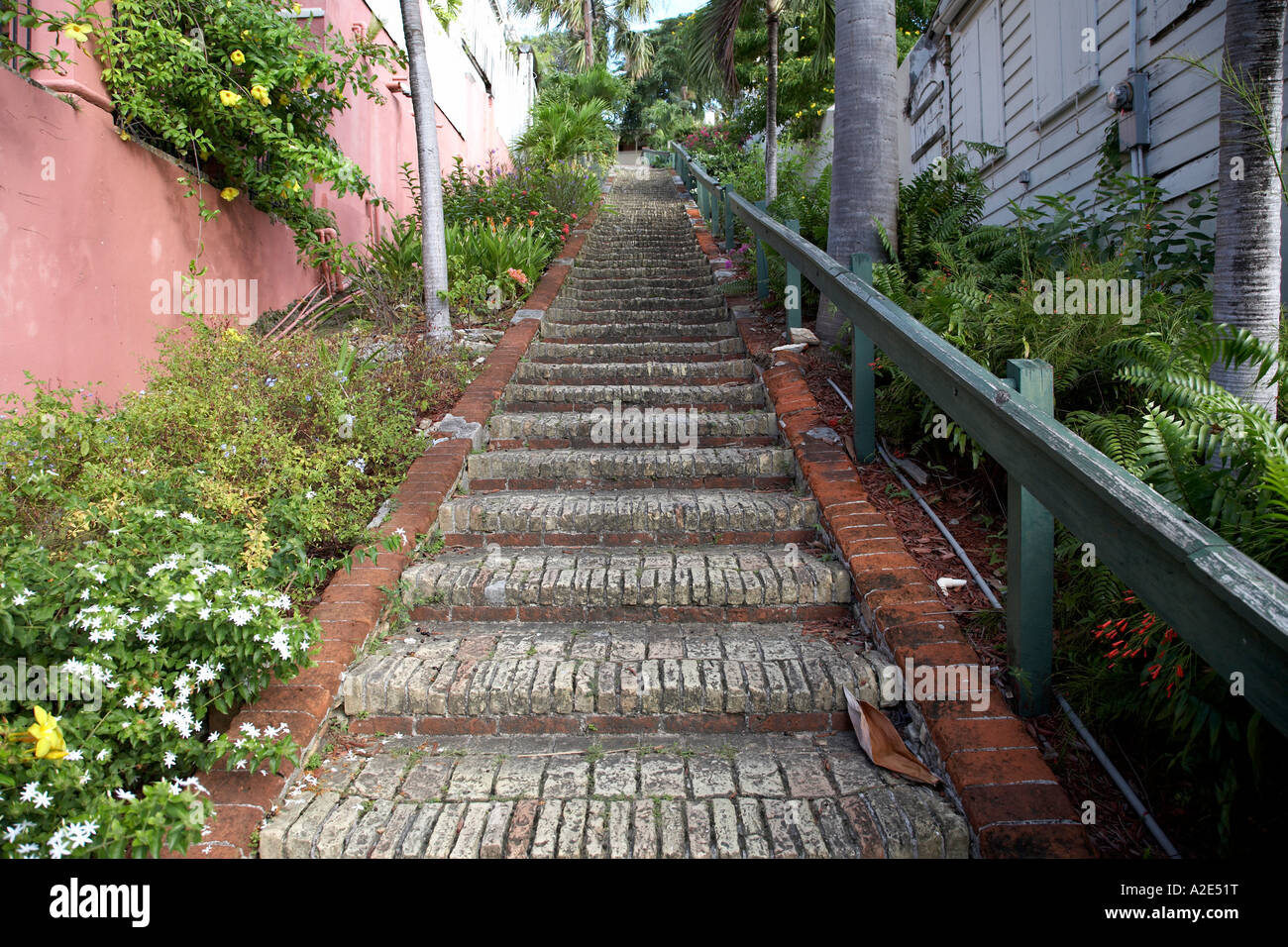 99 steps Charlotte Amalie St Thomas US Virgin islands caribbean west ...