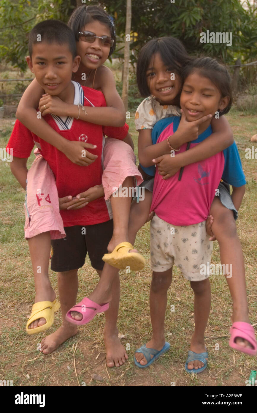 Asia, Thailand, Khon Kaen, Thai children Stock Photo - Alamy