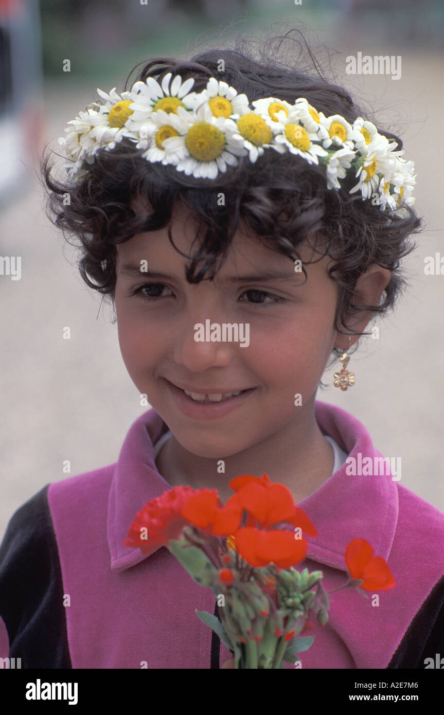 Asia, Turkey, Antalya, Little Girl, at Aspendos Stock Photo - Alamy
