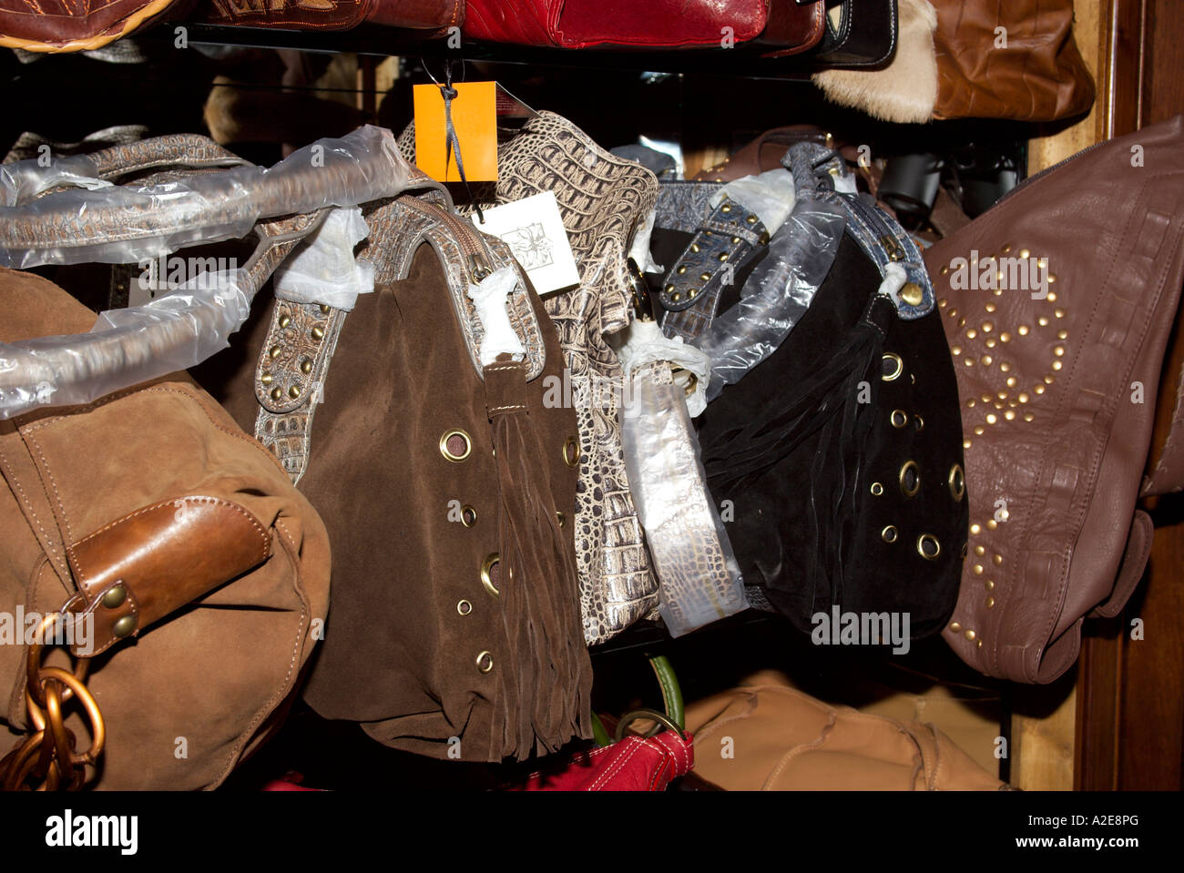 Purses on display at an exclusive gift shop Stock Photo - Alamy