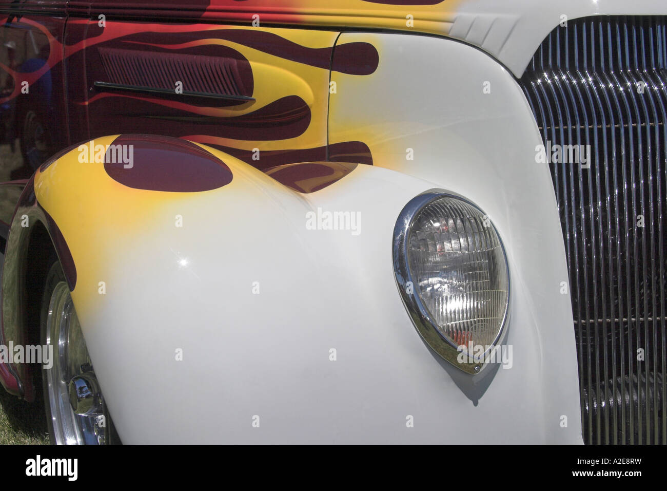 Flames painted on car car hi-res stock photography and images - Alamy
