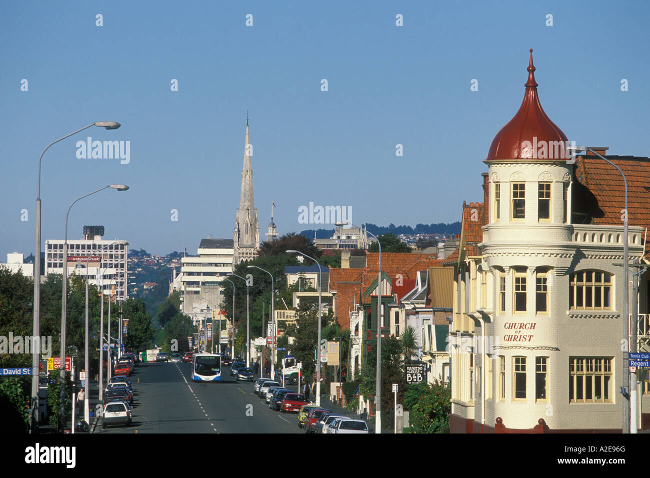 New zealand dunedin george street hi-res stock photography and images ...