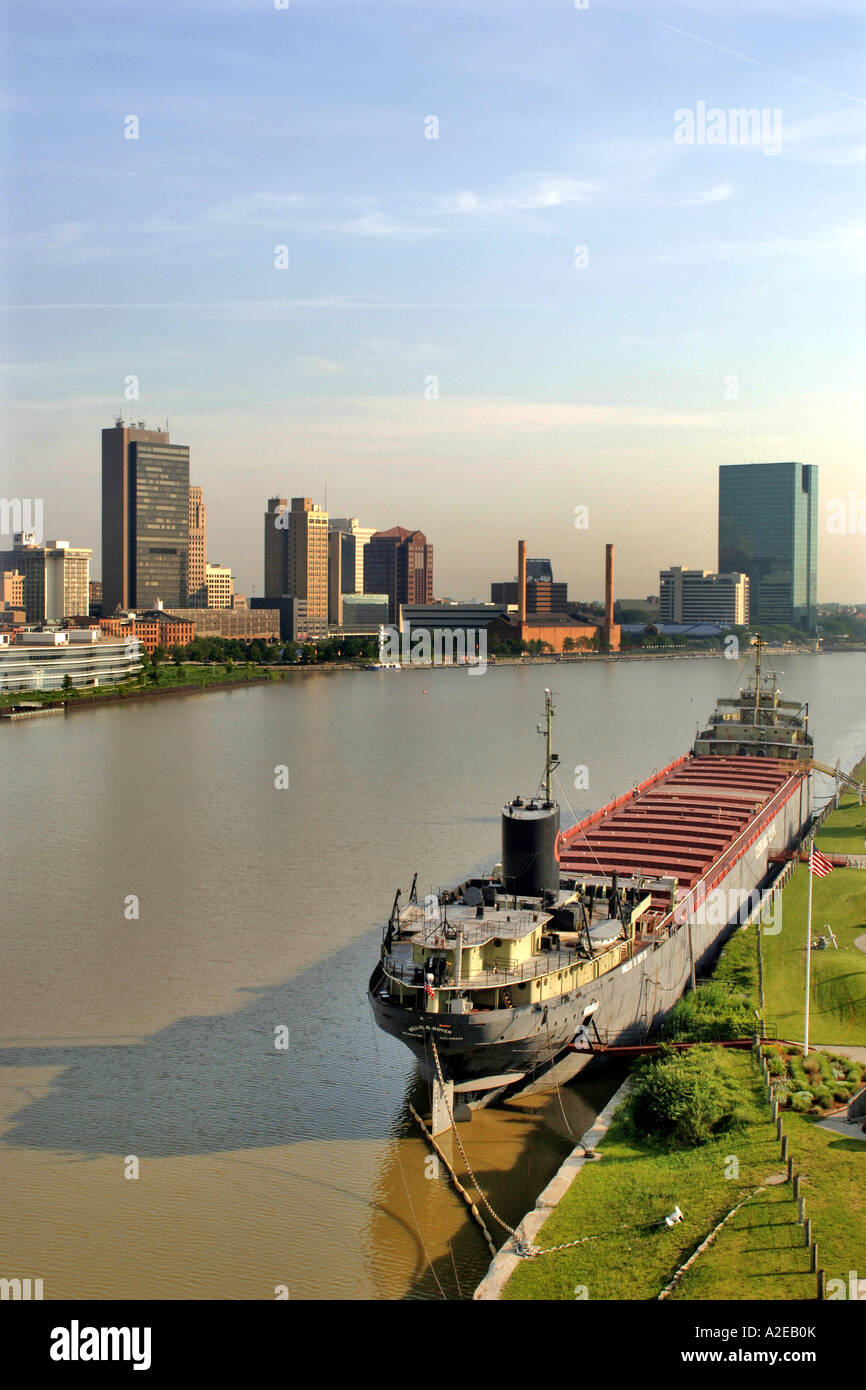S S Willis B Boyer Great lakes Freighter moared on the Maumee River ...