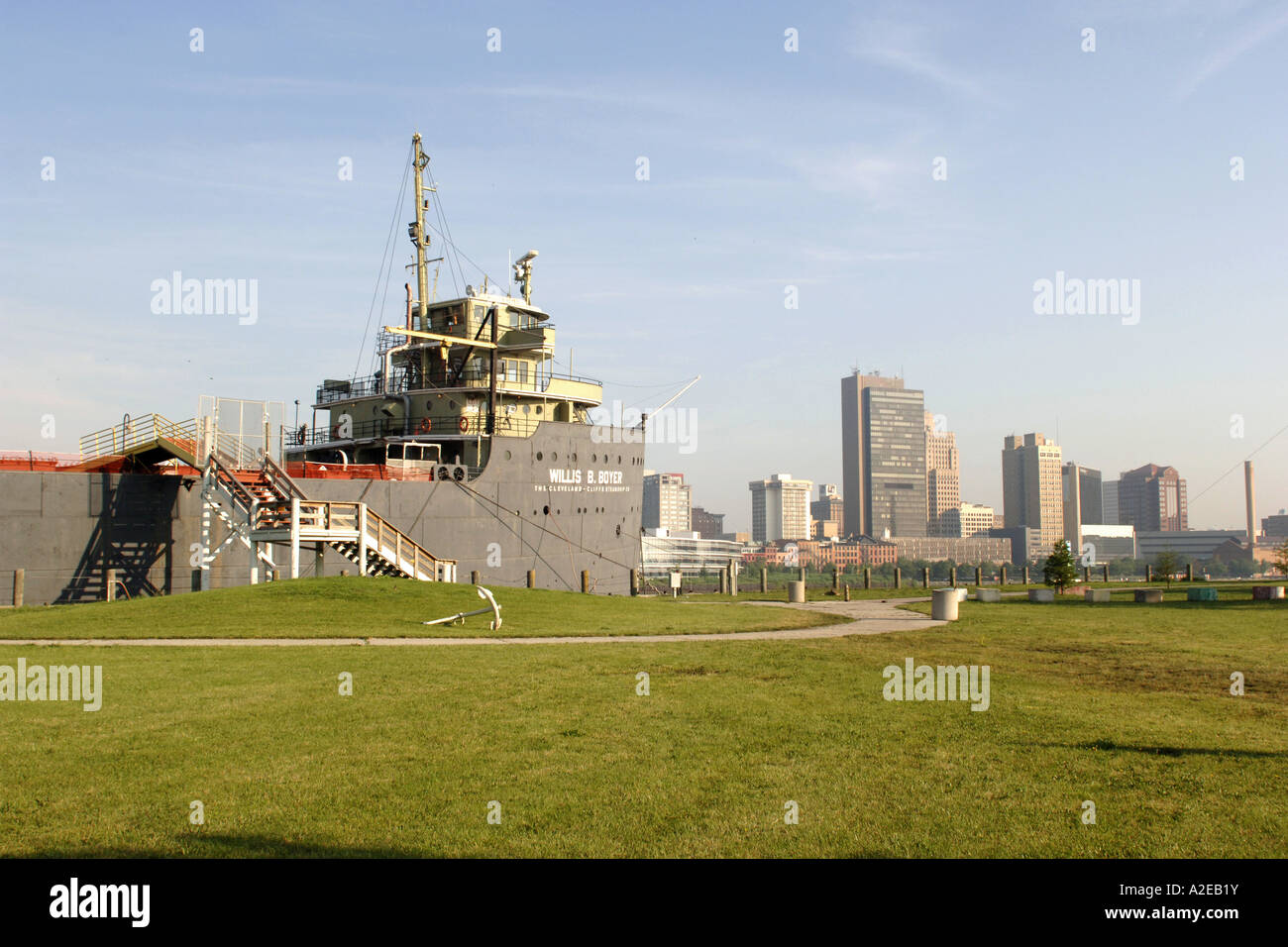 S S Willis B Boyer Great lakes Freighter moared on the Maumee River at ...