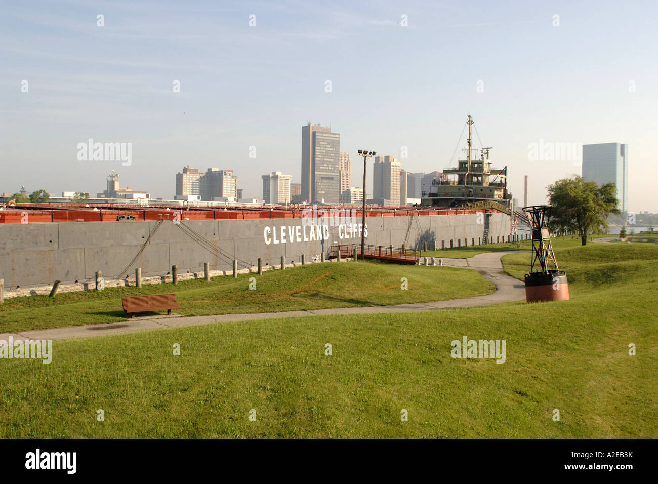 S S Willis B Boyer Great lakes Freighter moared on the Maumee River at ...