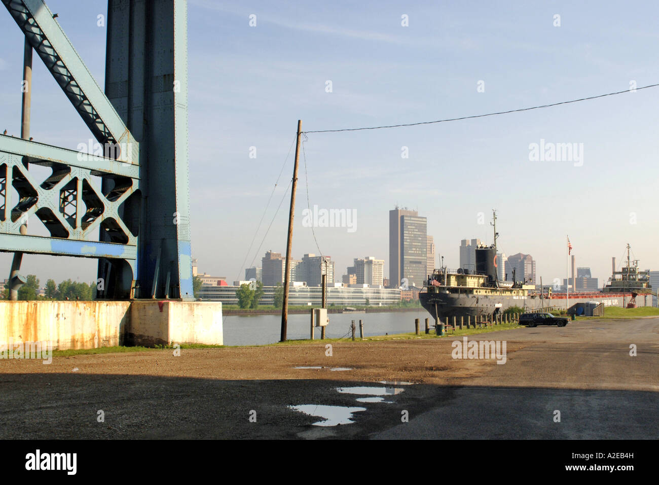 S S Willis B Boyer Great lakes Freighter moared on the Maumee River at ...